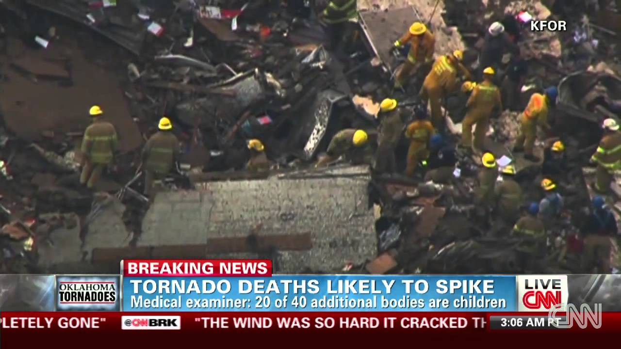 Two elementary schools destroyed by tornado - YouTube