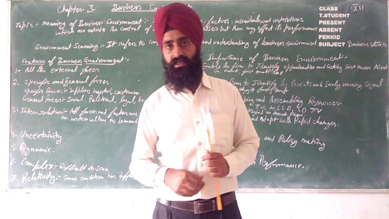 class 12 bst chapter 3 meaning of business environment - YouTube