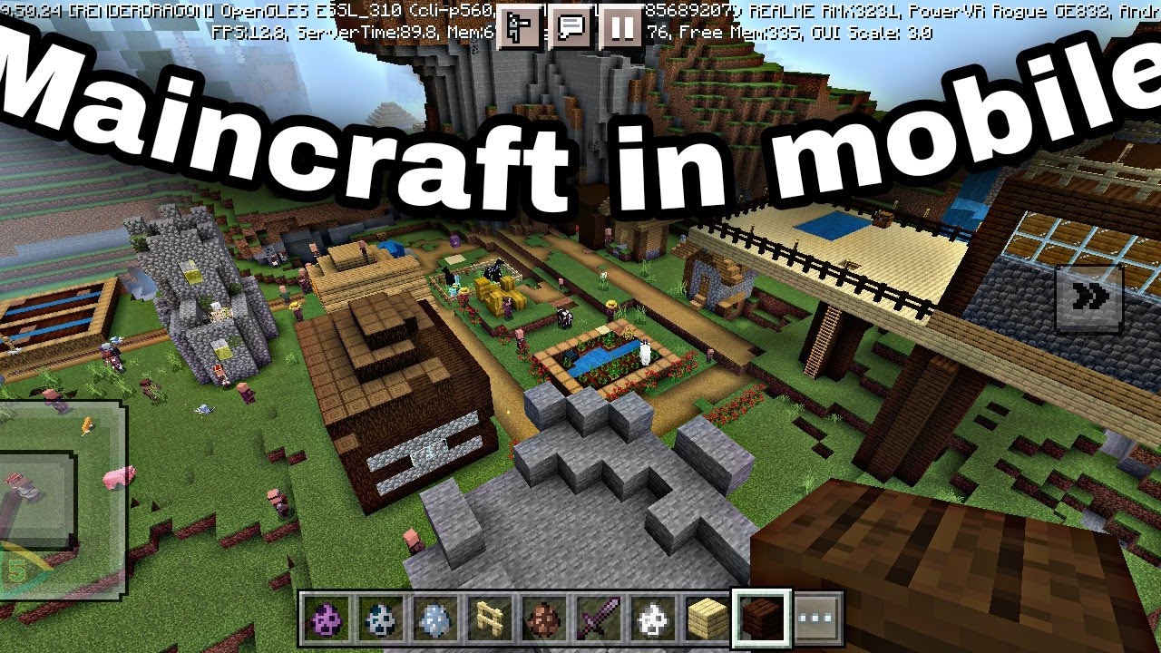 Minecraft mobile i found village 😀#minecraft mobile mod APK#new version ...