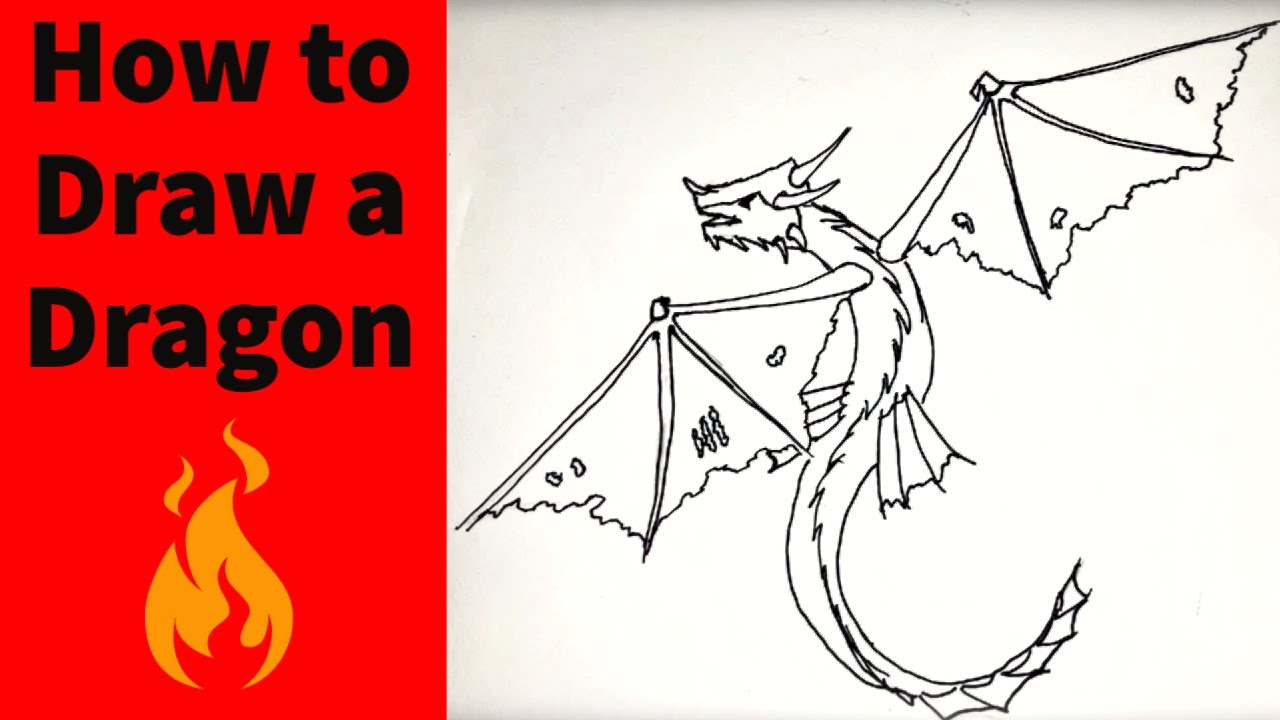 How To Draw an Easy, Epic Dragon | Drawing Tutorial - YouTube