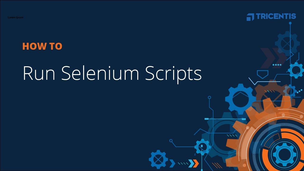 How To Run Selenium Scripts YouTube How To Run Selenium Scripts YouTube