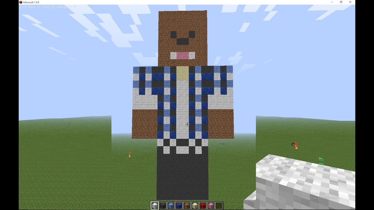 SKIN-UL LUI IRAPHAHELL FACUT DE MINE IN MINECRAFT - YouTube