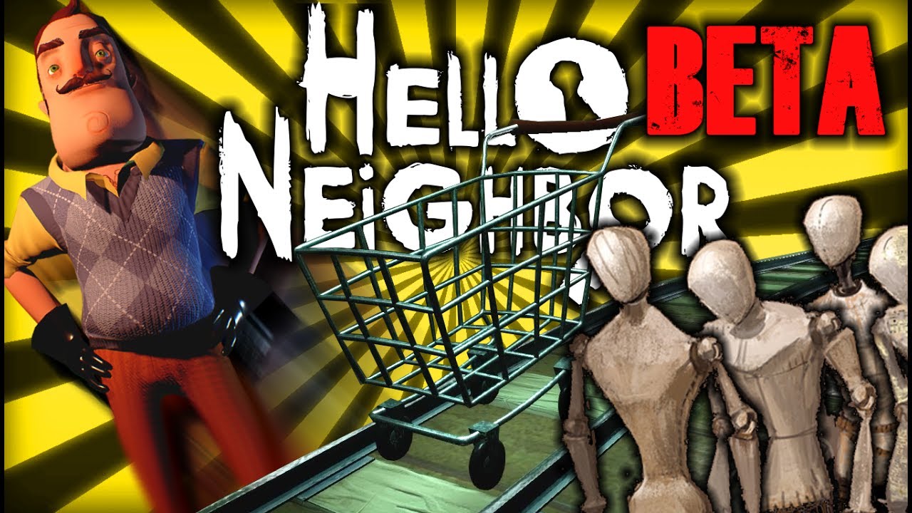 BEATING THE NEW SUPERMARKET + FLYING NEIGHBOR AND MEGA GLITCHES | Hello ...