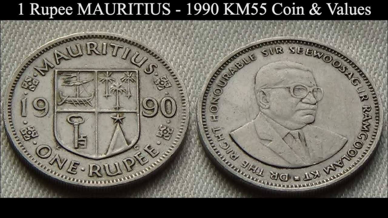 1 Rupee MAURITIUS - 1990 KM55 Coin & Values - YouTube