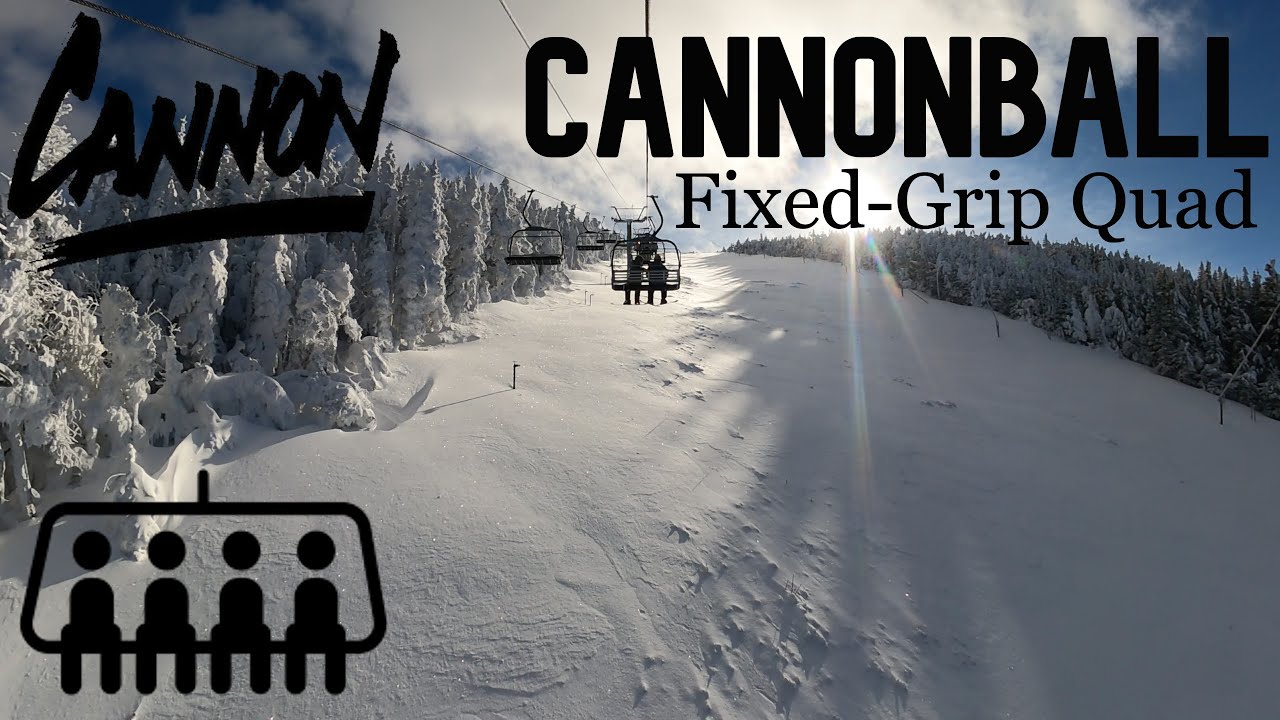 Cannon Mountain - Cannonball "Express" Quad - YouTube