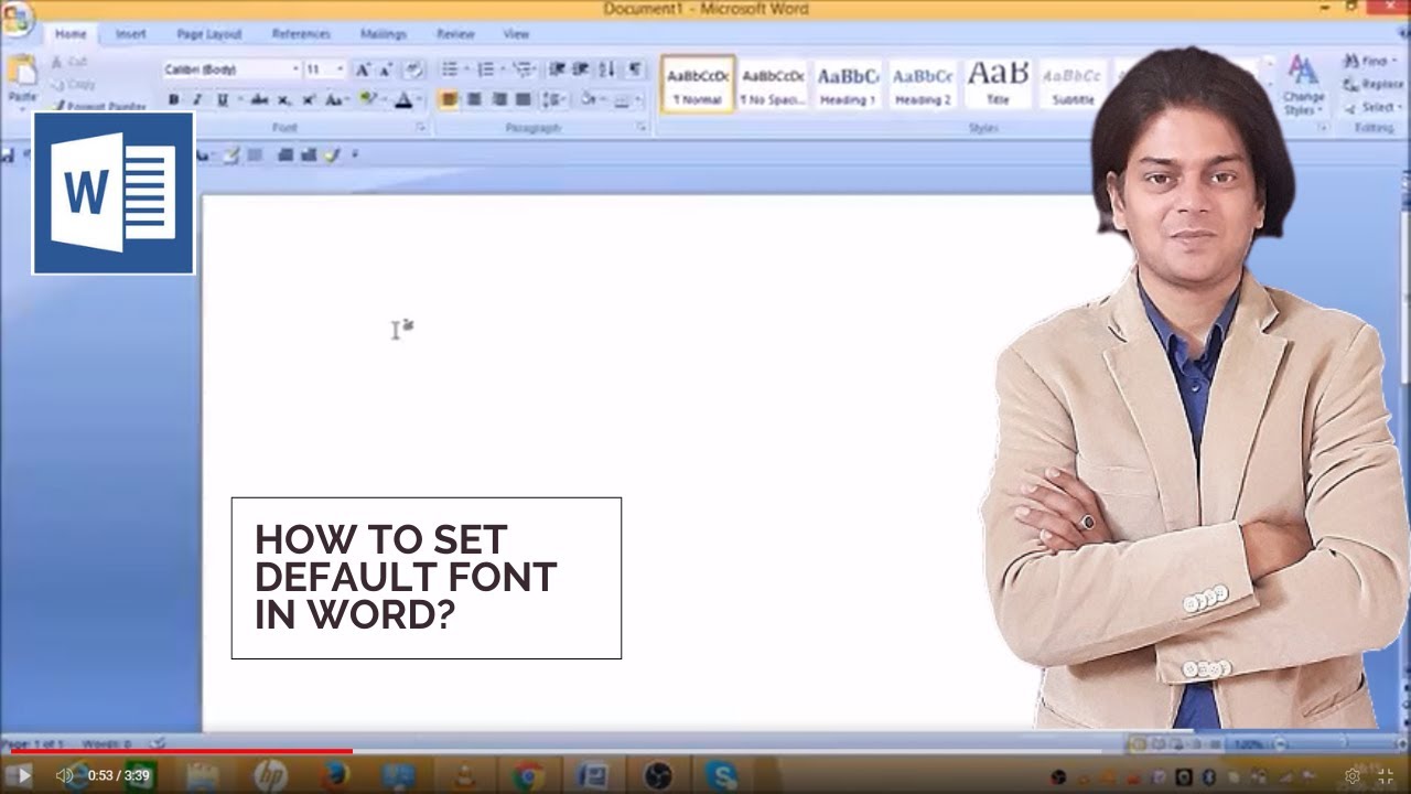 How to set default font in word? #word - YouTube