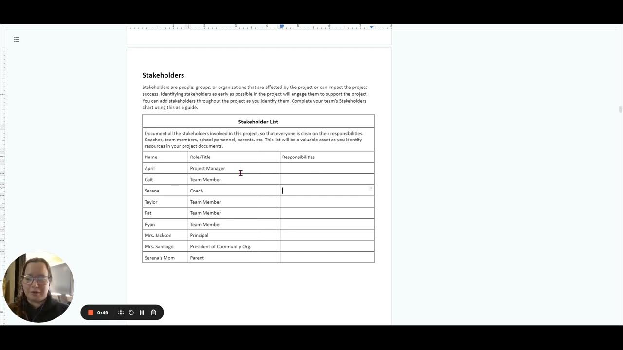 Stakeholder List Guide to Project Management Implementation in CmPS - YouTube