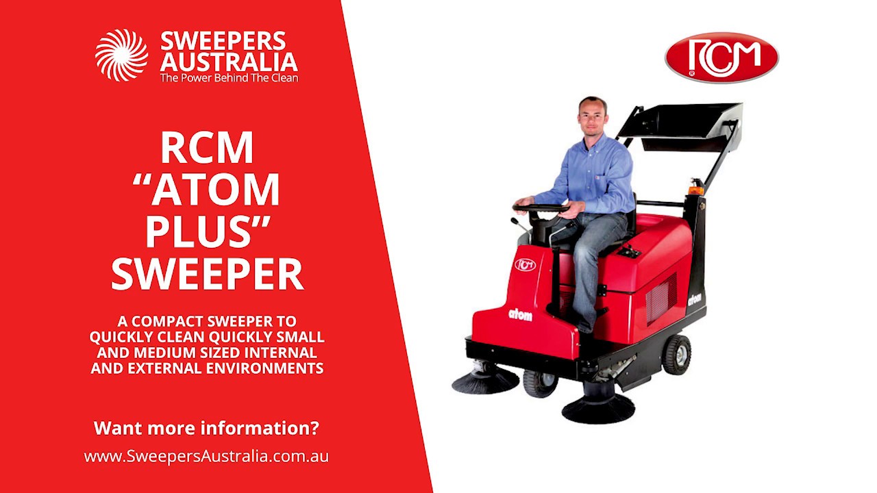 RCM "ATOM PLUS" Sweeper from Sweepers Australia - YouTube