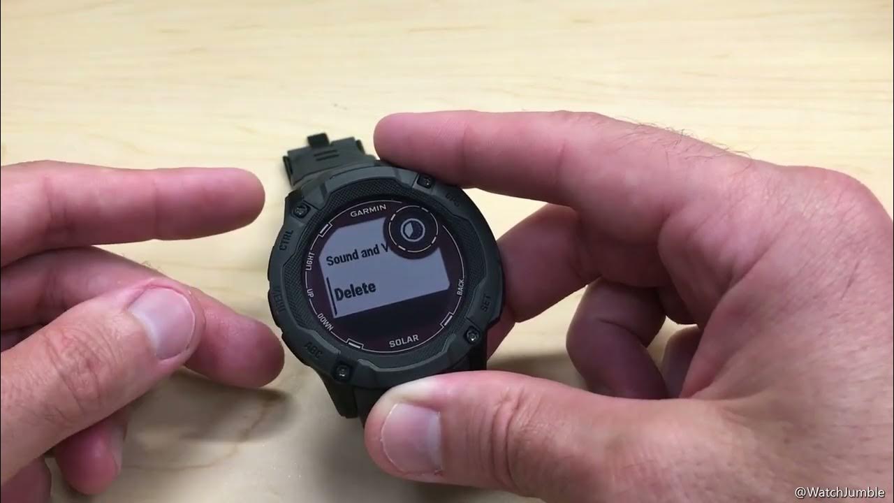 Garmin Instinct 2X | Delete a Saved Countdown Timer - YouTube