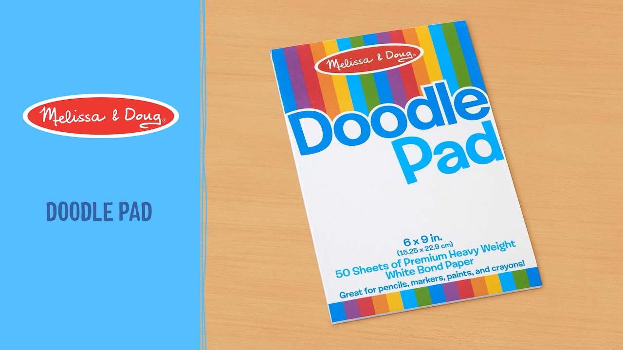 Melissa & Doug Doodle Paper Pad - YouTube