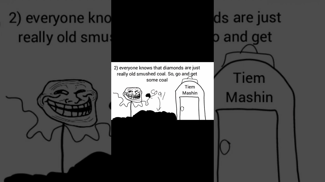 Troll physics: Infinite Diamonds || Troll face meme - YouTube