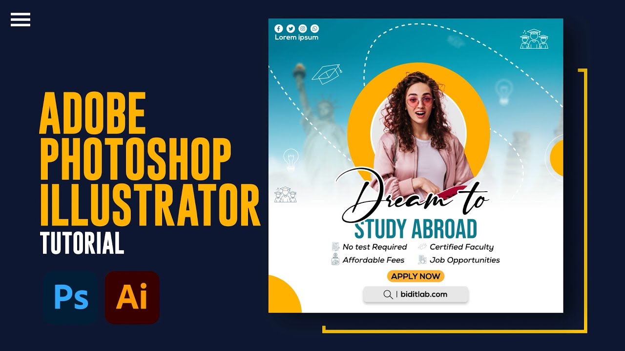 Social Media Post Design - Adobe Illustrator + Photoshop | BID IT Lab ...