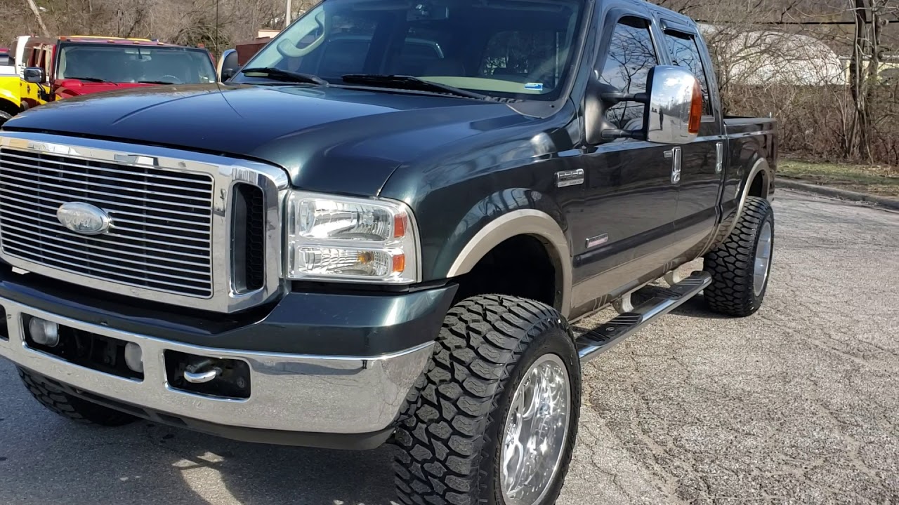 2007 Ford F250 Lariat 4x4 Powerstroke FULL BULLETPROOF 20x12s 35s FOR ...