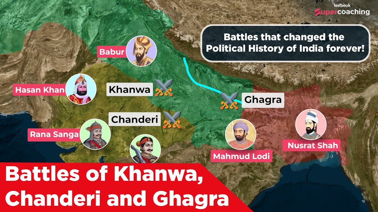 Battles of Khanwa, Chanderi and Ghagra - Establishment of Mughal rule ...