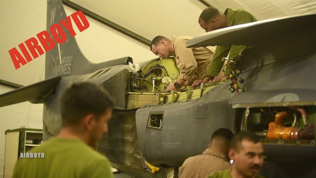 AV-8B Harrier Engine Swap - YouTube