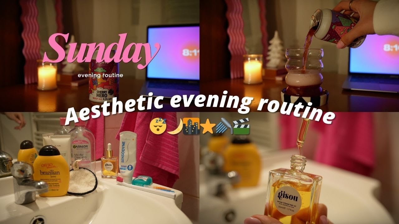 Aesthetic evening routine 🧸🌙😴 | aesthetic night routine | aesthetic ...
