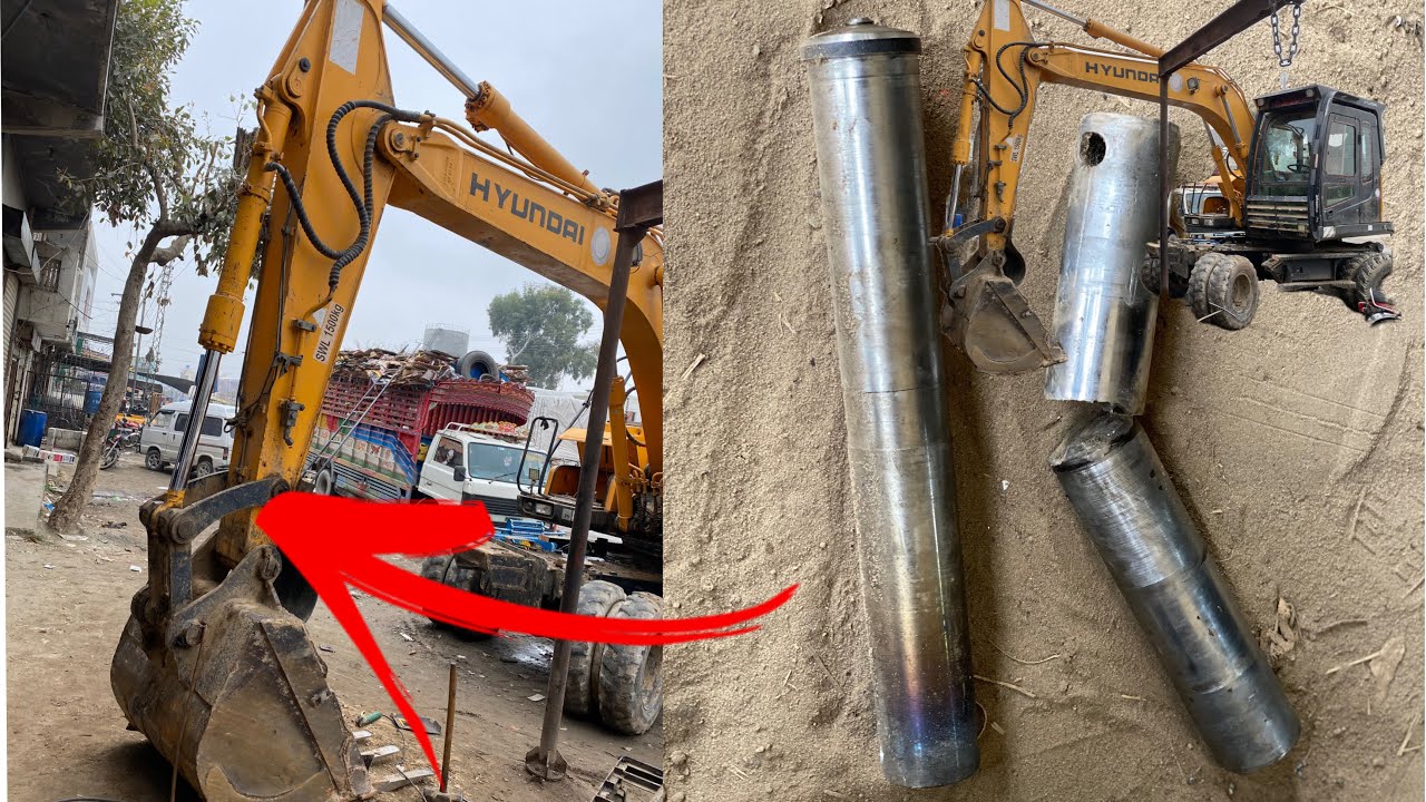 Open and the new complete handmade excavator bucket pin - YouTube