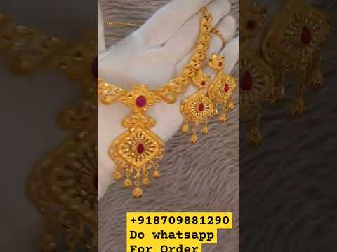 Beautiful Necklace set/Gold Plated Jewellery#goldplated #jewellery #necklace #ruby #ad