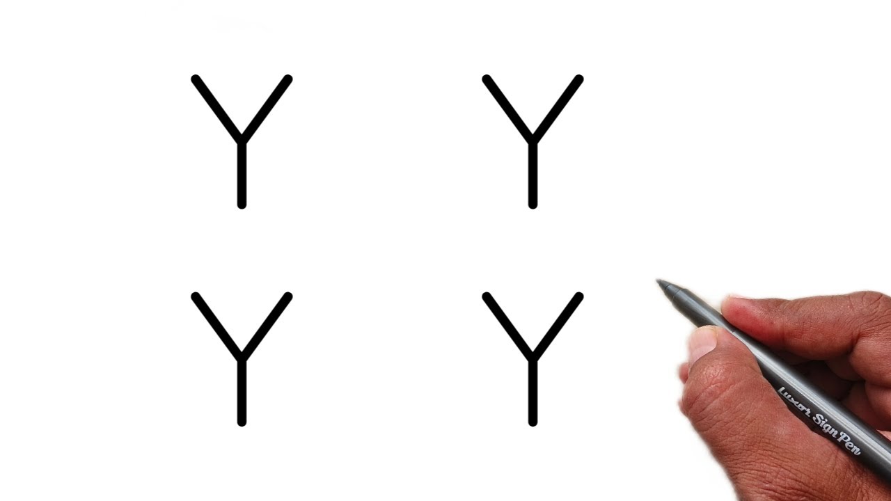 How to draw beautiful drawing from letter YYYY | Easy Drawing For ...