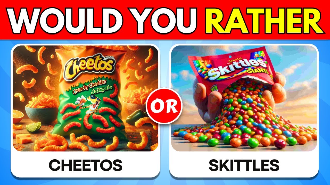 Would You Rather…? - Savory Vs Sweet Edition 🍕🍫 - YouTube