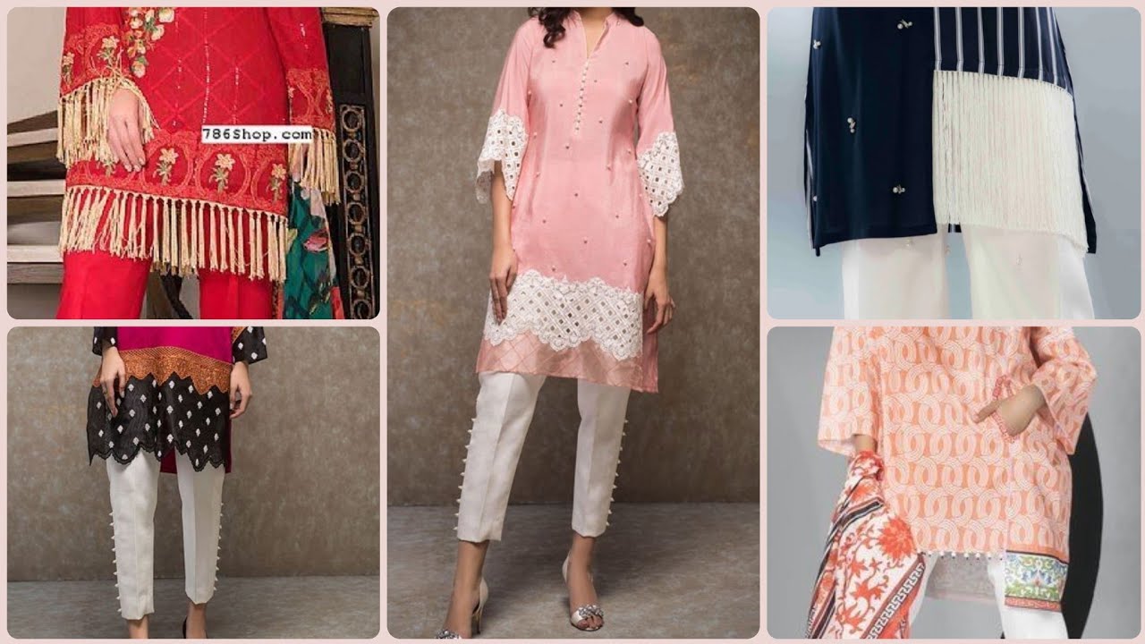 Designer Stylish Daman Design For Kurtis - YouTube