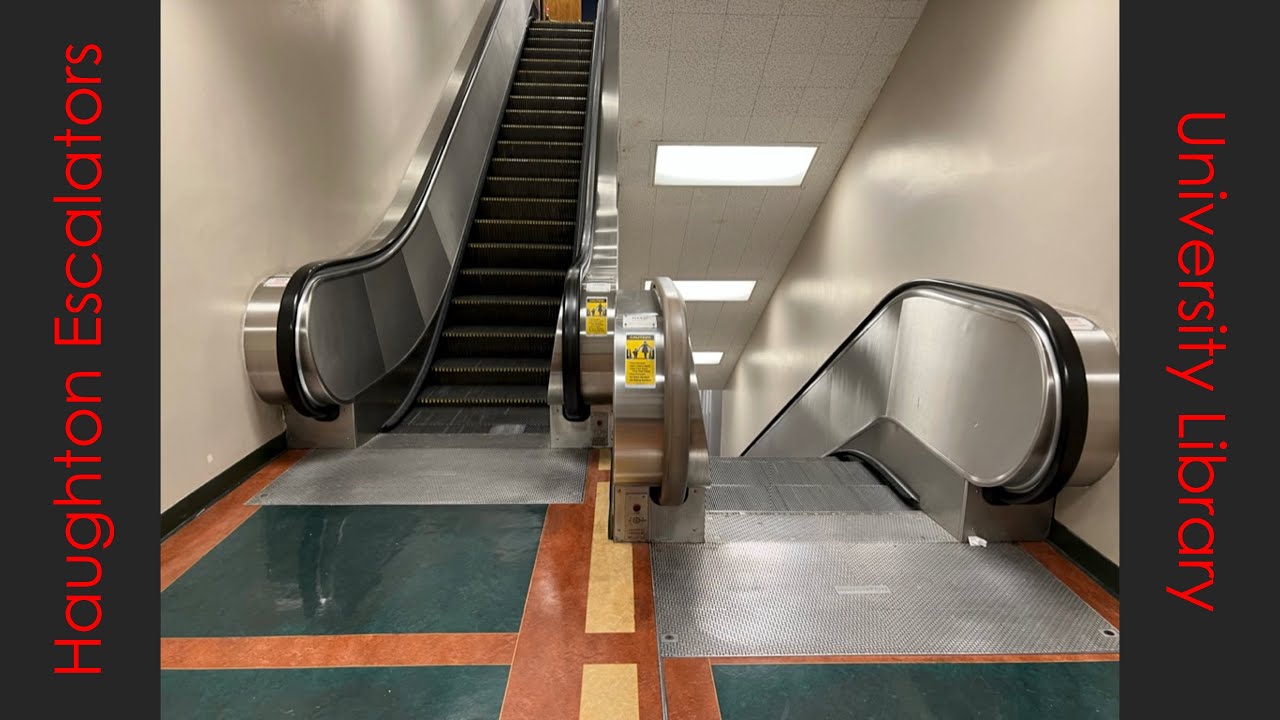 Haughton Escalators at CSUN University Library - YouTube
