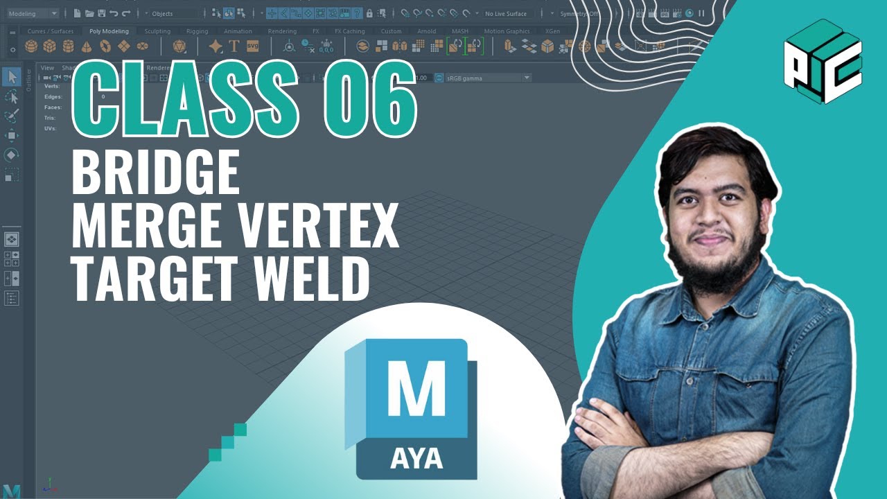 Class 06: Bridge, Merge Vertex, Target Weld in Maya (Begins with Maya ...