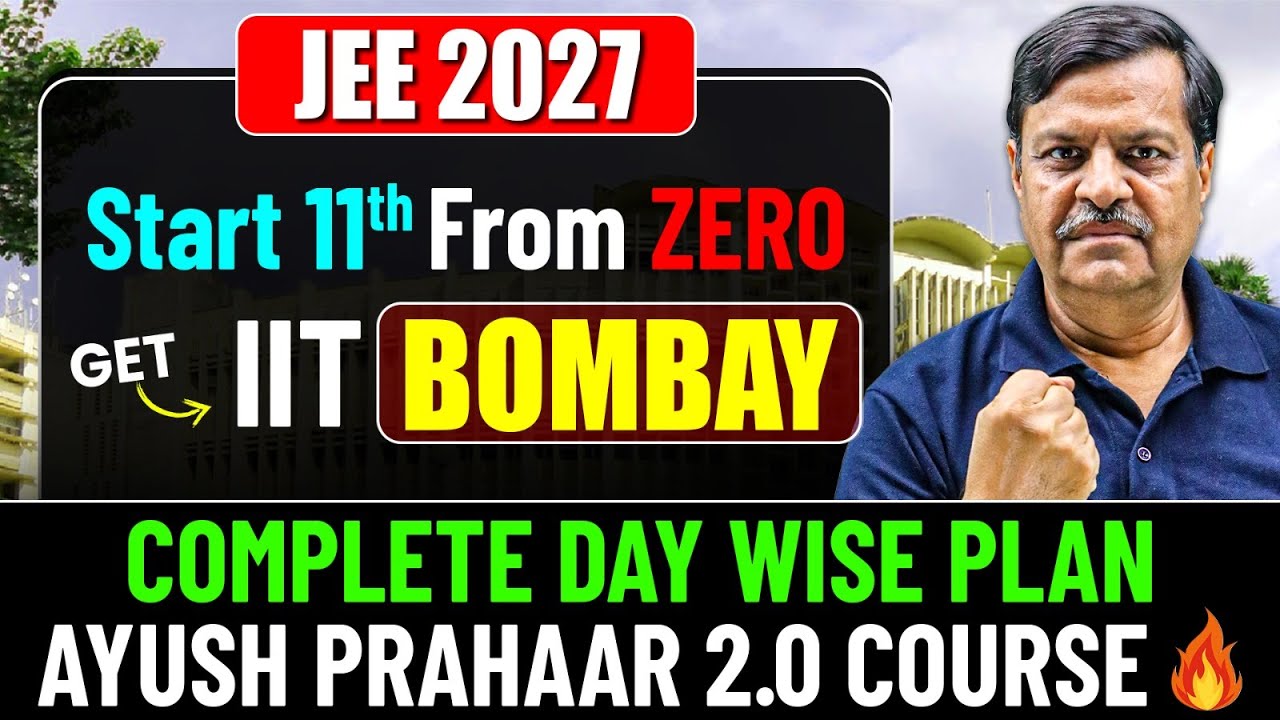 JEE 2027 : Ultimate 1 Year Planner 💪🏻⚡| Topper Timetable | 11th Wasted ...