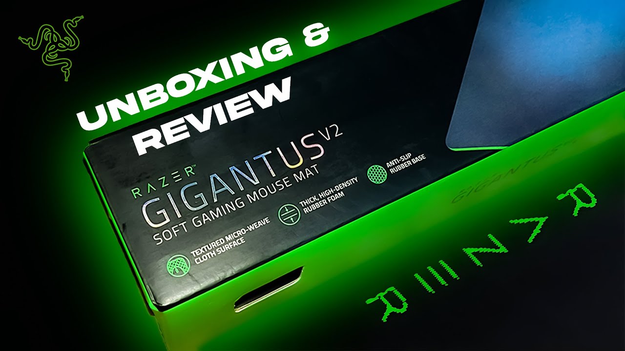 Razer Gigantus V2 Gaming Mouse Pad ( Large ) Unboxing & Review *2024 ...