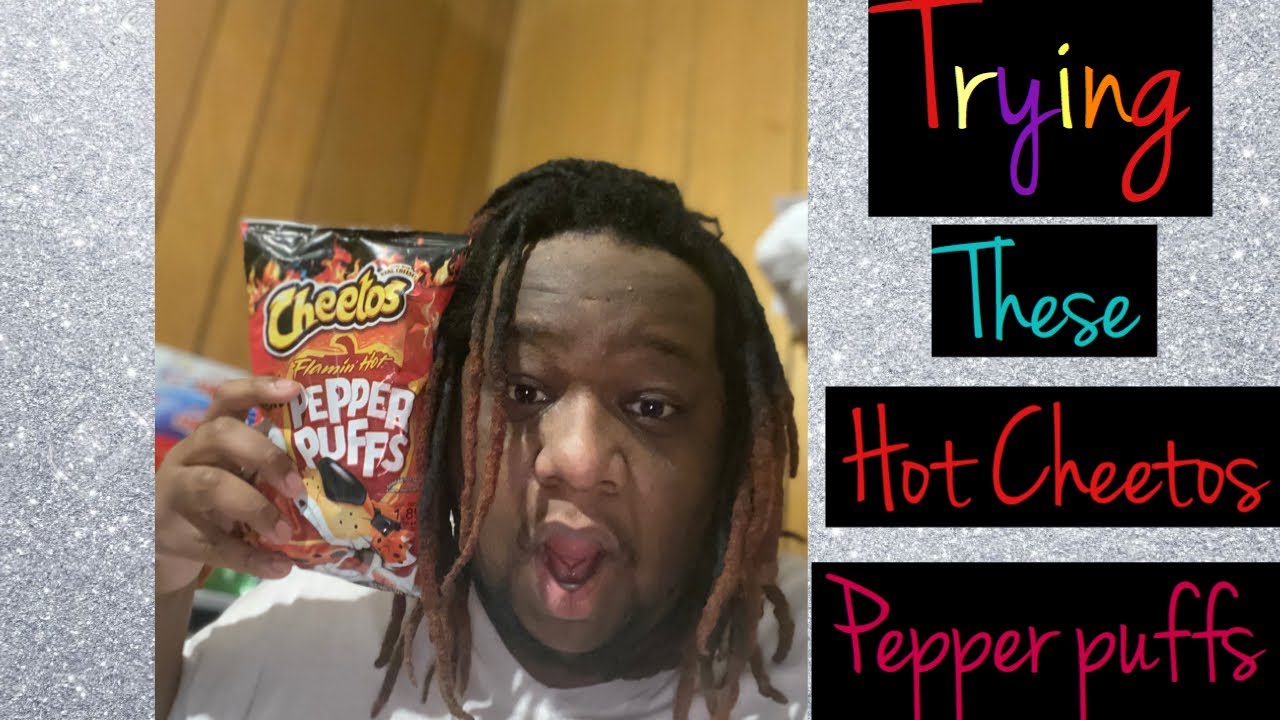 TRYING THE NEW FLAMING HOT CHEETOS PEPPER PUFFS | I ALMOST BURNED MY ...