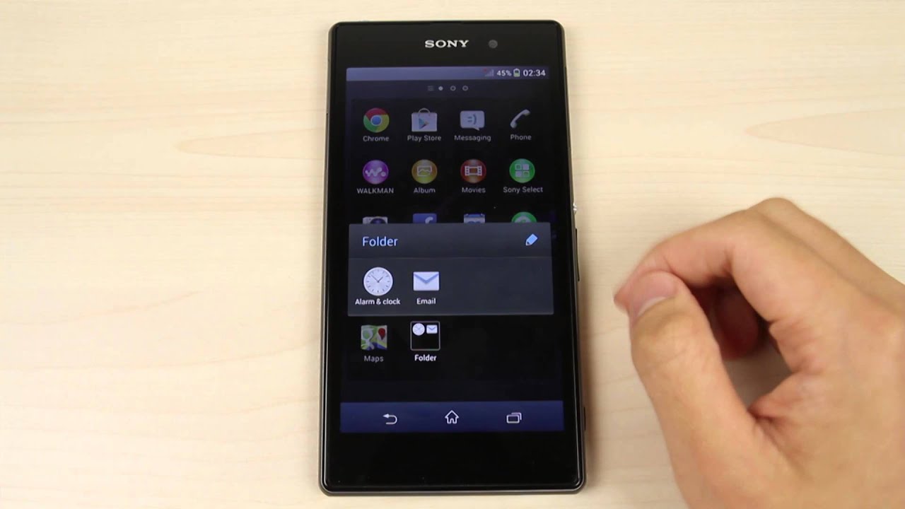 How to reorganize and remove page, apps and widgets on Sony Xperia Z1 ...