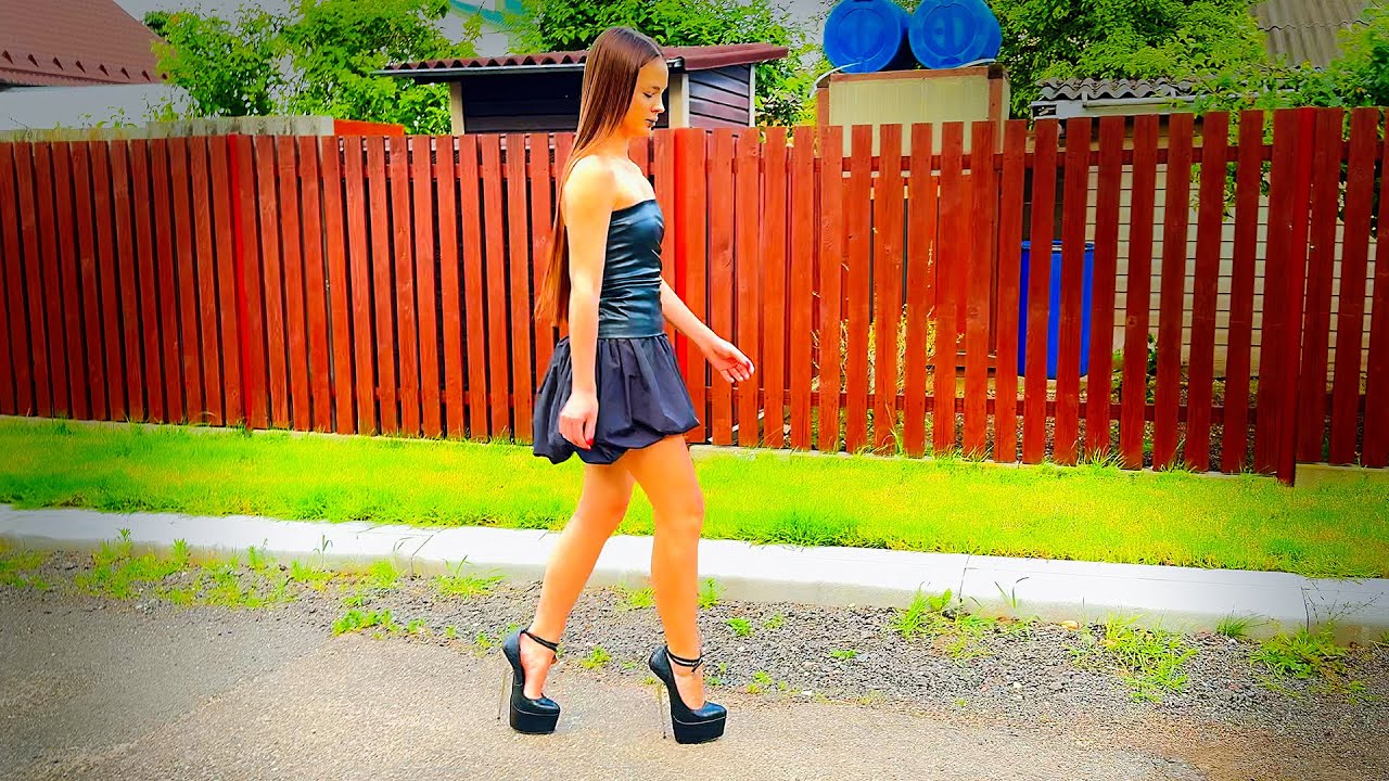 Giaro Slick ultra high heels pumps #walking - YouTube