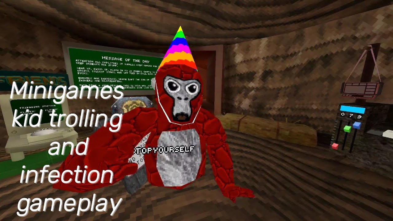 Infection gameplay & Mini games kid trolling - YouTube