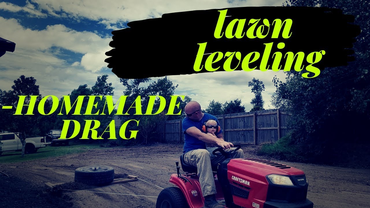 How To Level Your Lawn Before Reseeding Homemade Drag Part 2 YouTube
