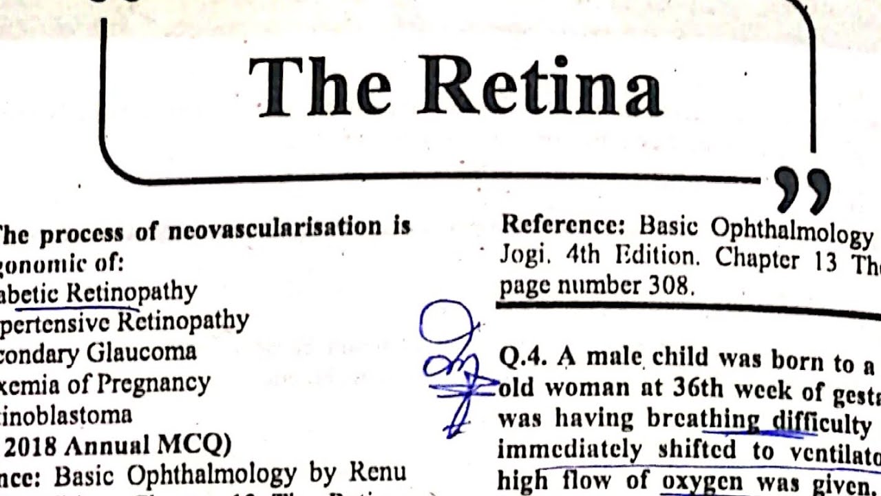 the Retina. mcqs eye 👁‍🗨. retinal detachment. past paper #uhs#nums ...