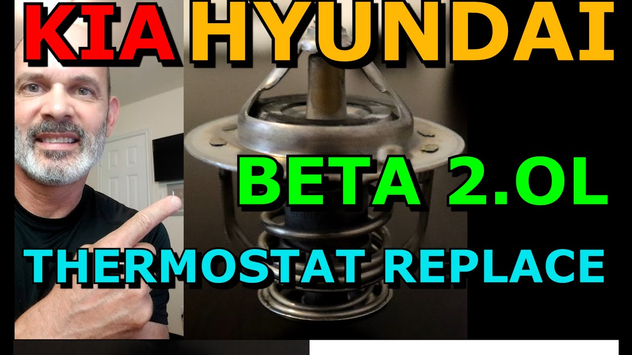 KIA Hyundai 2L Beta 2 Engine Thermostat Replacement Spectra5 Easy Way ...