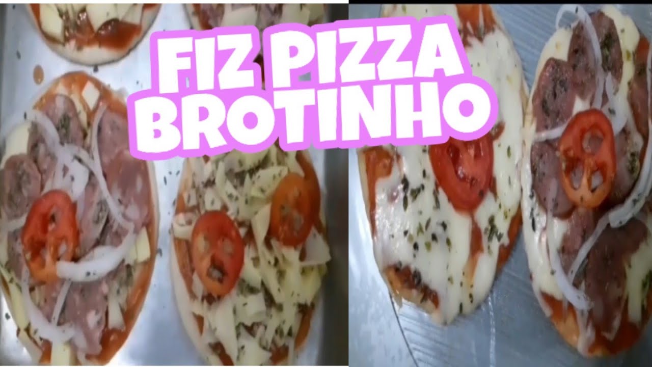 MONTANDO PIZZA BROTINHO(Com massa comprada) - YouTube