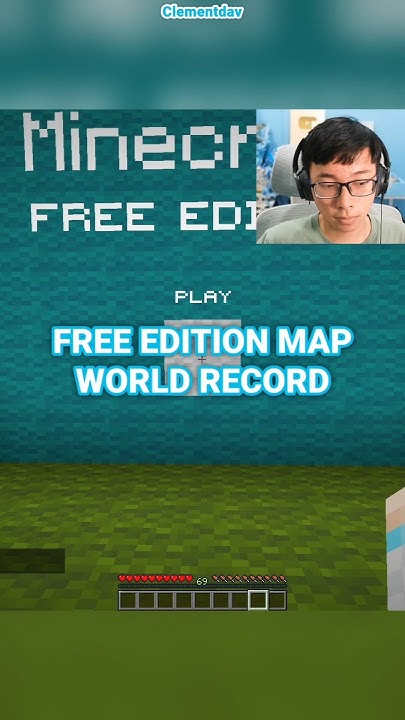 Minecraft Free Edition Speedrun Map World Record - YouTube