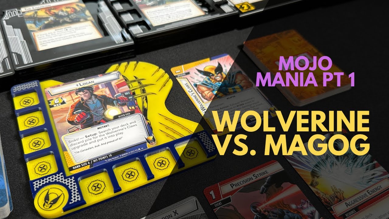 Marvel Champions Playthrough | Mojo Mania pt 1 | Wolverine vs Magog ...