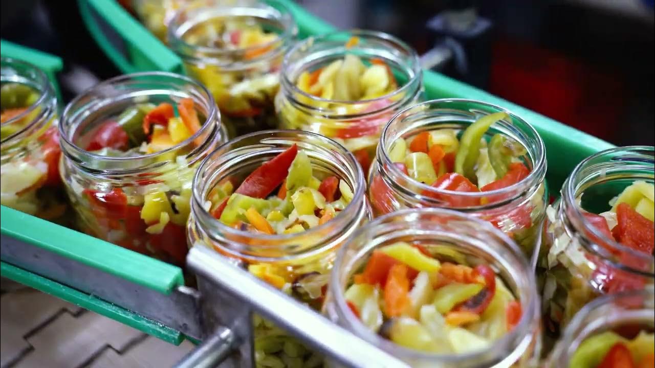 Производство овощных консервов Лечо "Семилукская трапеза" - YouTube