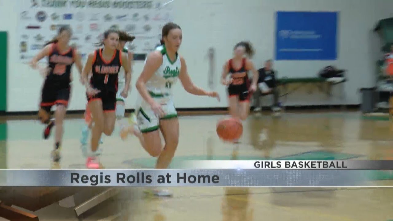 Regis girls roll at home vs Bloomer - YouTube