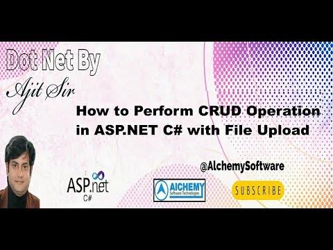 How to Perform CRUD in ASP.NET C# with FileUpload - YouTube
