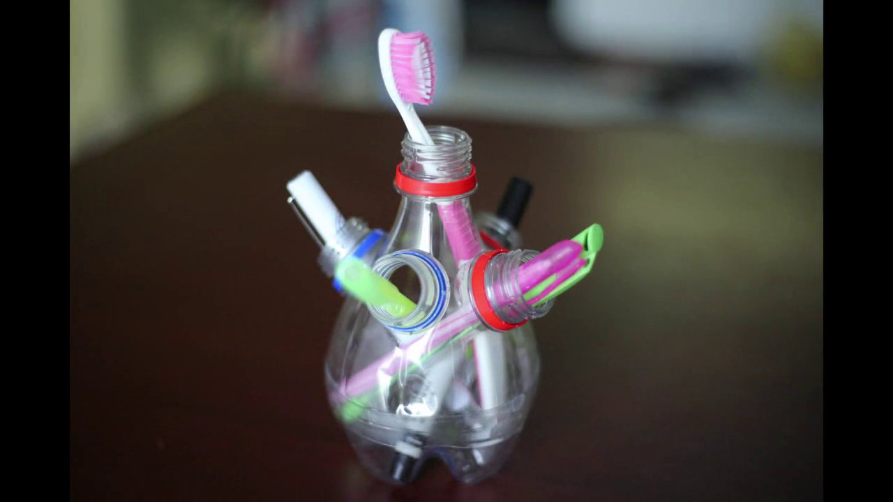 Creative And Beautiful Pen Holder With Plastic Bottle YouTube creative-and-beautiful-pen-holder-with-plastic-bottle-youtube