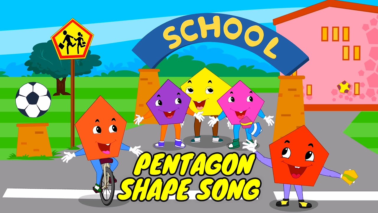 Shapes Song for Babies | Pentagon Shape #learnshapes - YouTube
