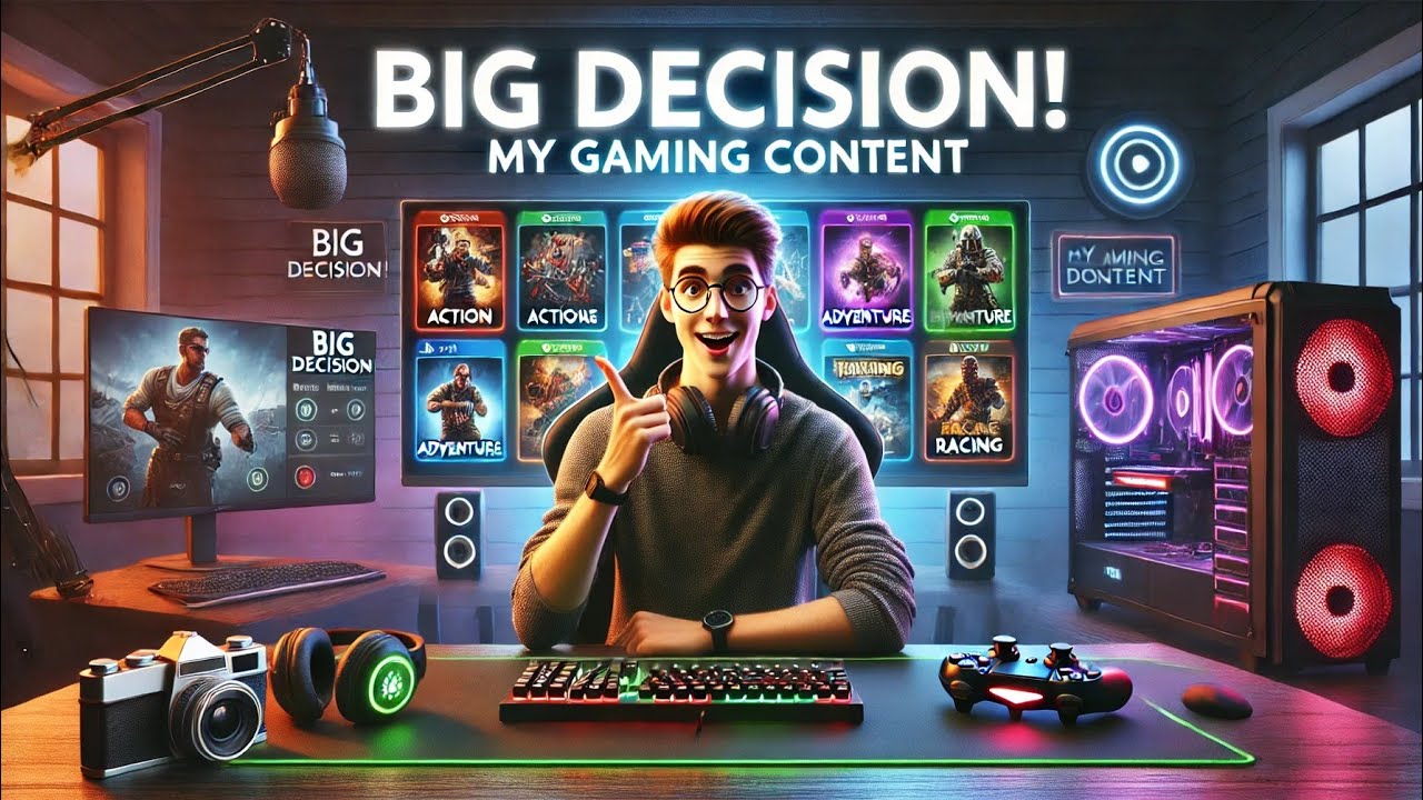 BIG DECISION! 🎮 Finally Chose My Gaming Content! 🔥 - YouTube