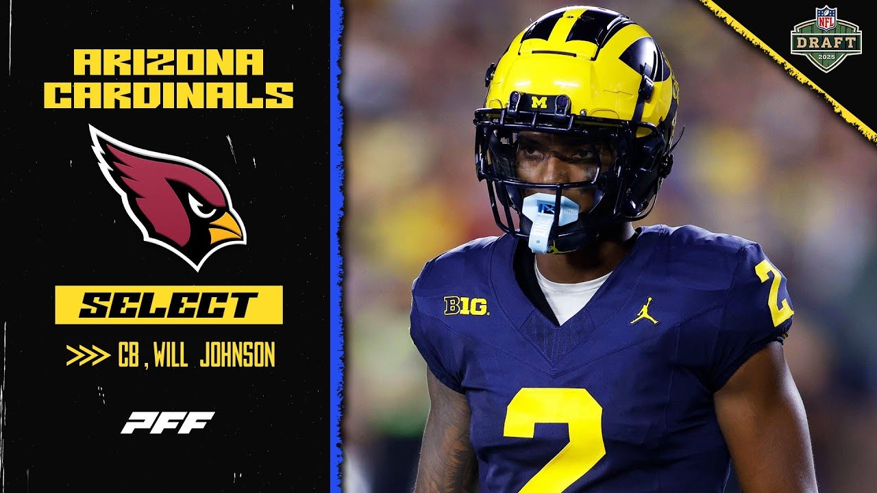Arizona Cardinals Select CB Will Johnson | 2025 NFL Draft | PFF - YouTube