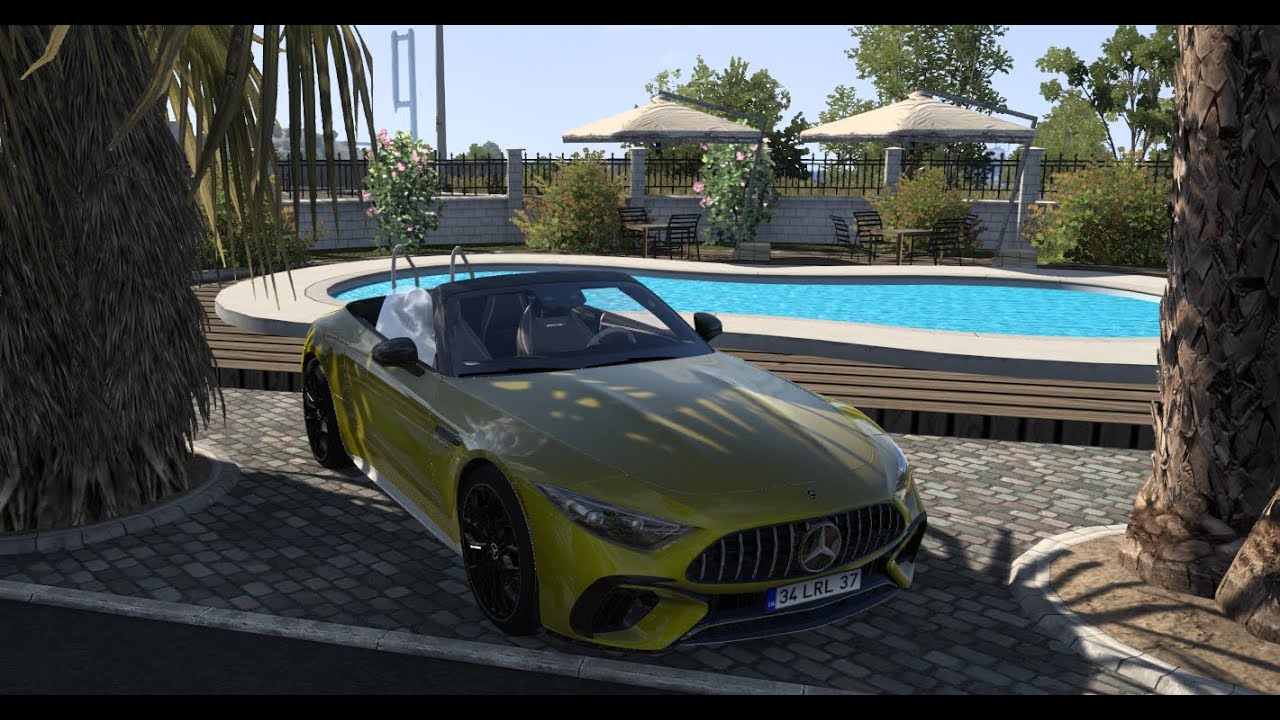 Mercedes-Benz R232 SL63 AMG-Euro Truck Simulator 2 (1.52) - YouTube