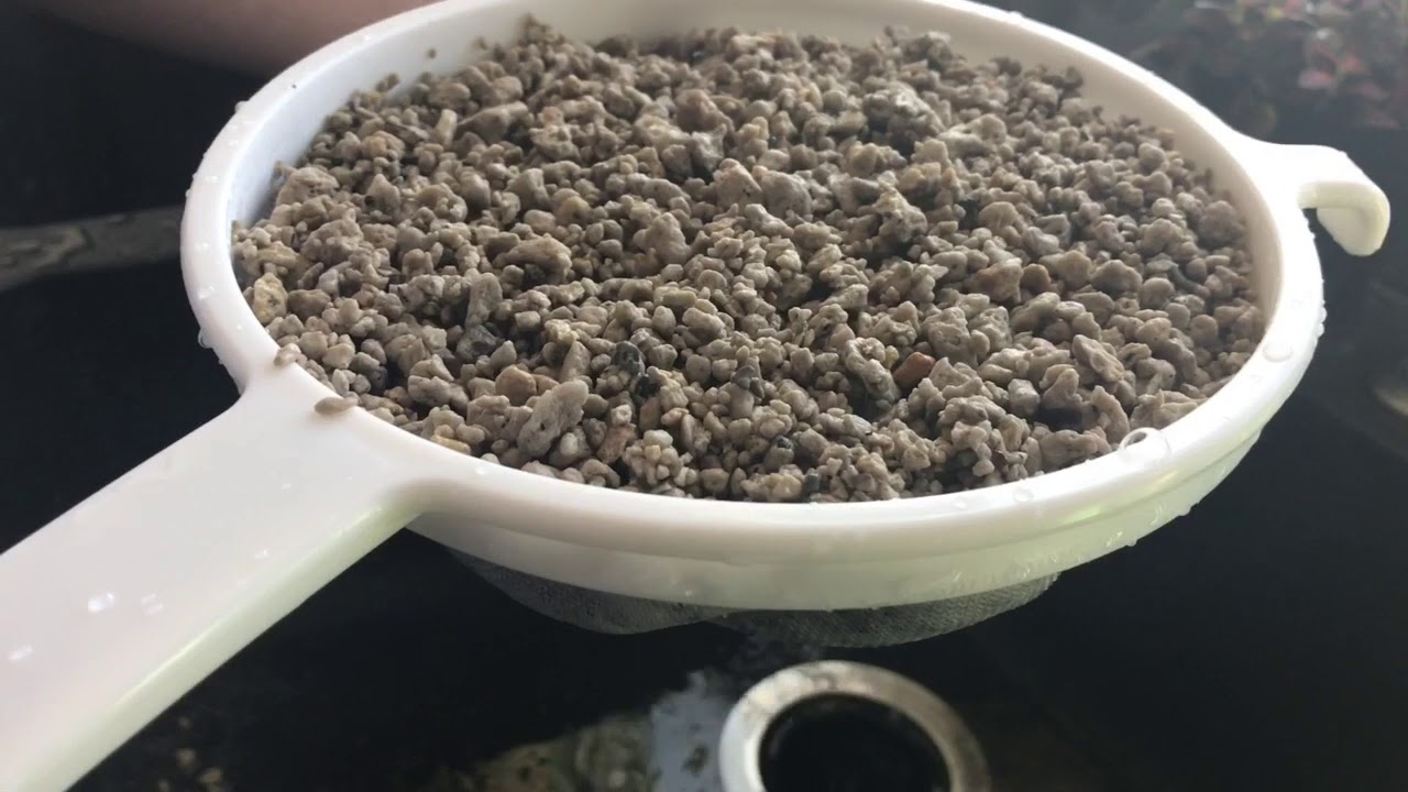 How To Sterilize Pumice For Potting Medium - YouTube