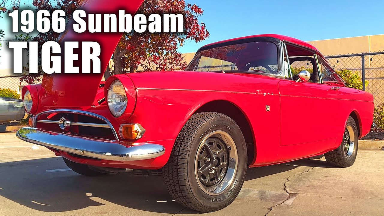 Up-Close Look at 1966 Sunbeam Tiger + Engine Start & Drive-Off - YouTube