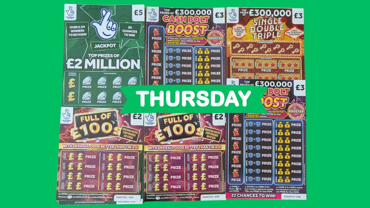 Thursday Session. Scratch Cards from UK National Lottery. - YouTube